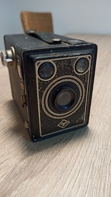 Vintage Agfa Synchro Box 600 Medium Format 120 Roll Film Camera Germany ...