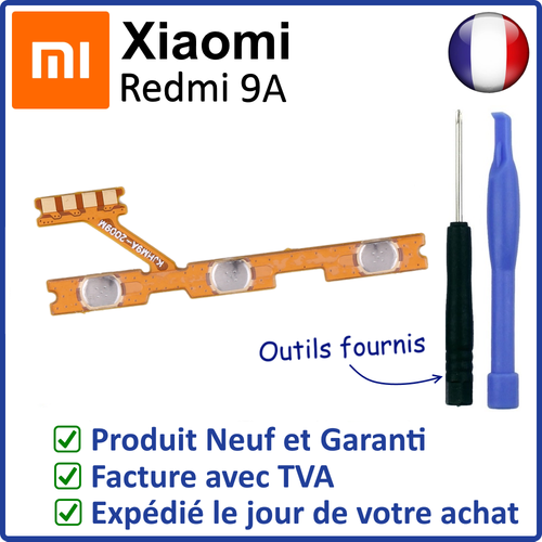 NAPPE INTERNE DES BOUTONS POWER ON OFF ET VOLUME + - DU XIAOMI REDMI 9A ...