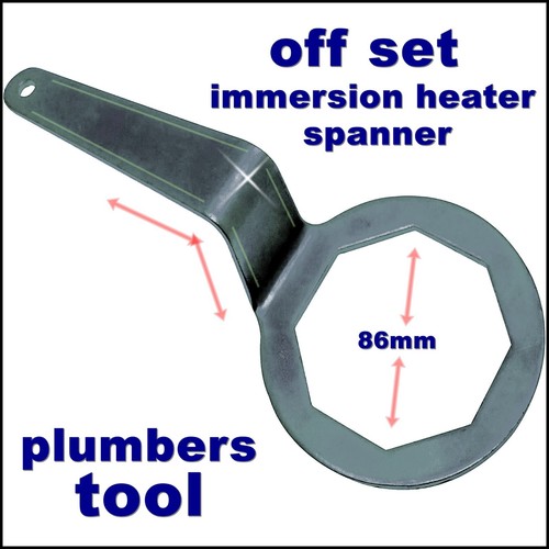Immersion Heater Spanner Off Set Bent Special Tool Plumber Boiler Hot ...
