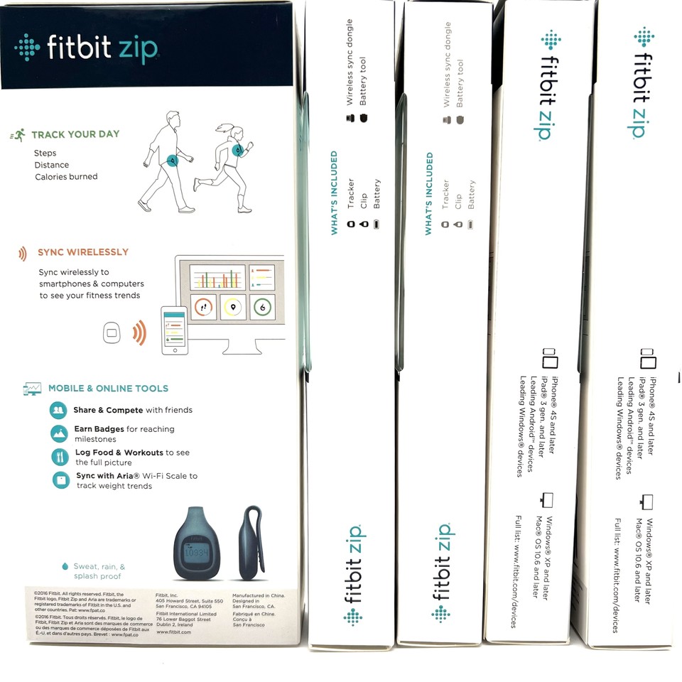 IN BOX Fitbit Zip Wireless Activity Tracker Brand New Factory Sealed US ...