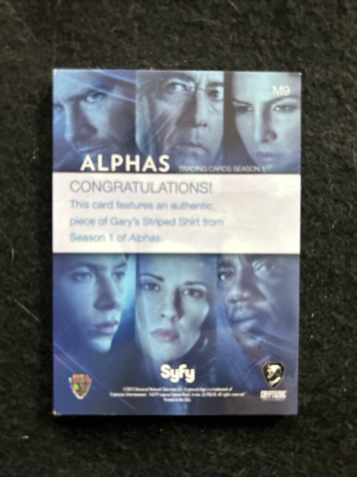 Alphas Season 1 Gary Bell's Striped Shirt Wardrobe Costume Card M9 ...