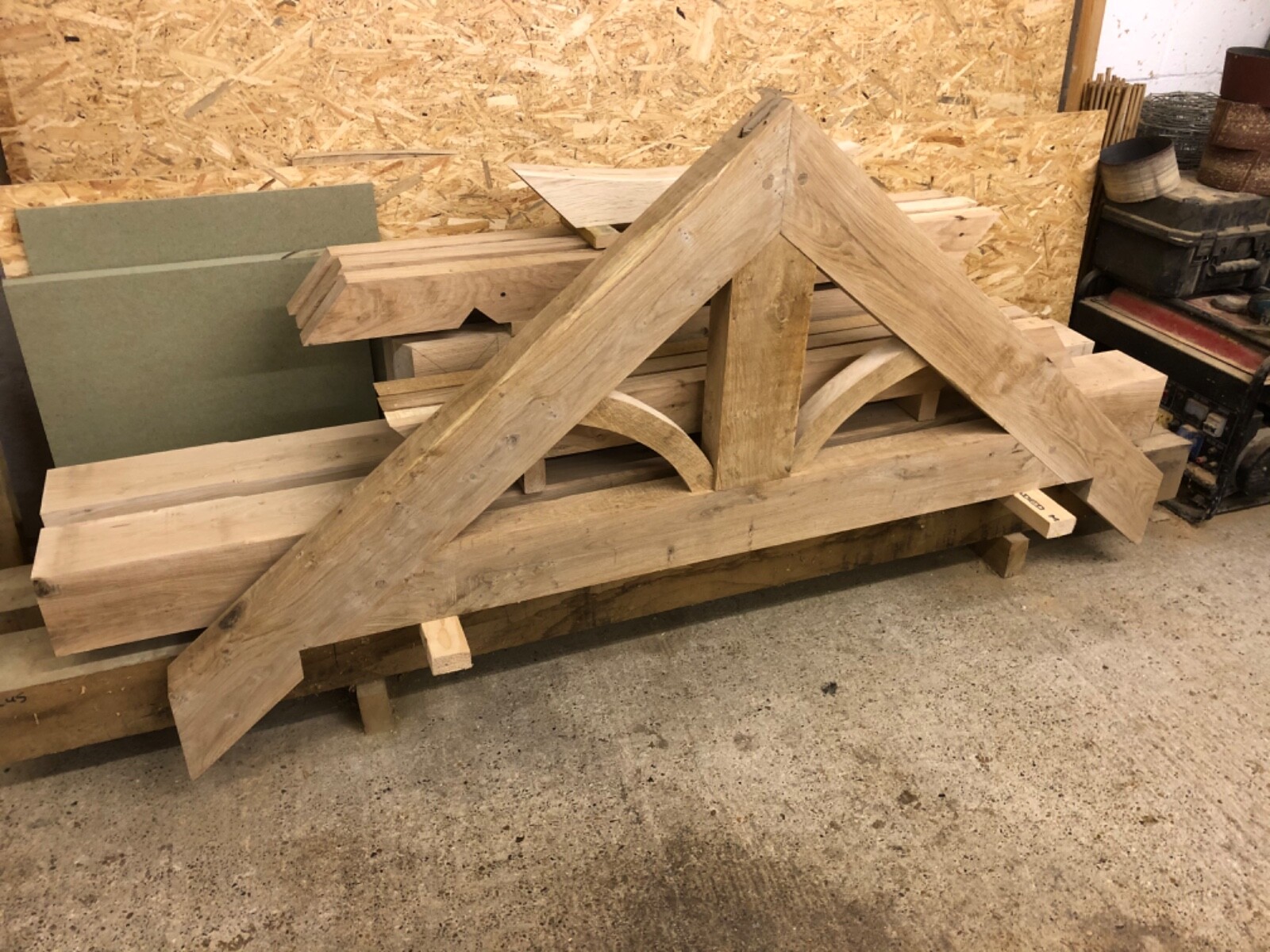 Hand Crafted Oak Porch Canopy Kit (From English Oak ) | eBay UK