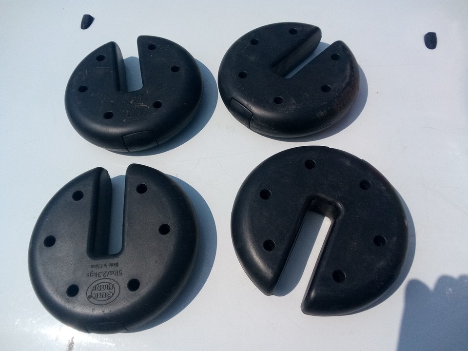 Quik Shade Instant Canopy Pop Up Disc Shaped Anchor Weight Plates Kit ...