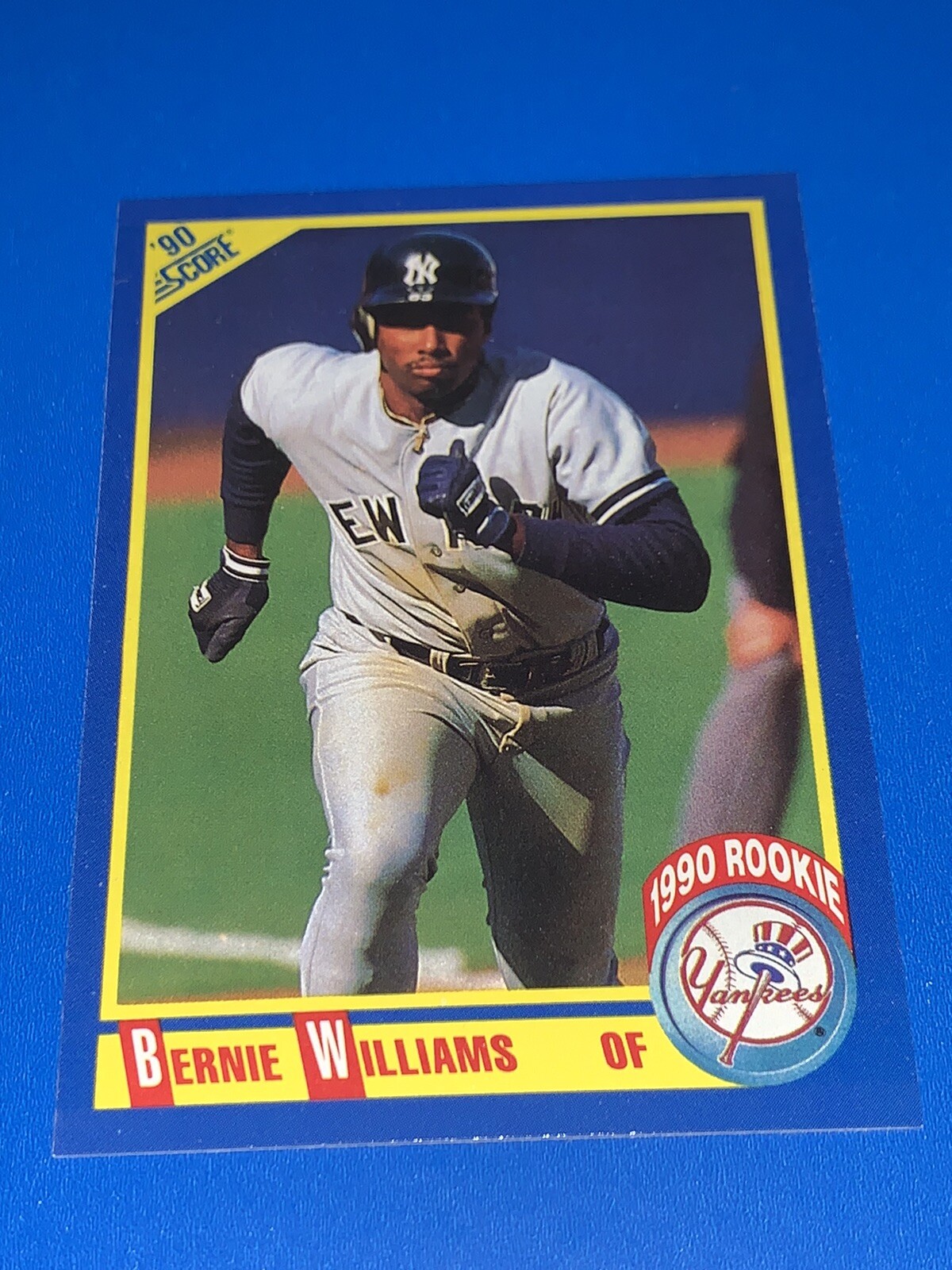 1990 Score Bernie Williams Rookie Card #619 RC New York Yankees Set ...