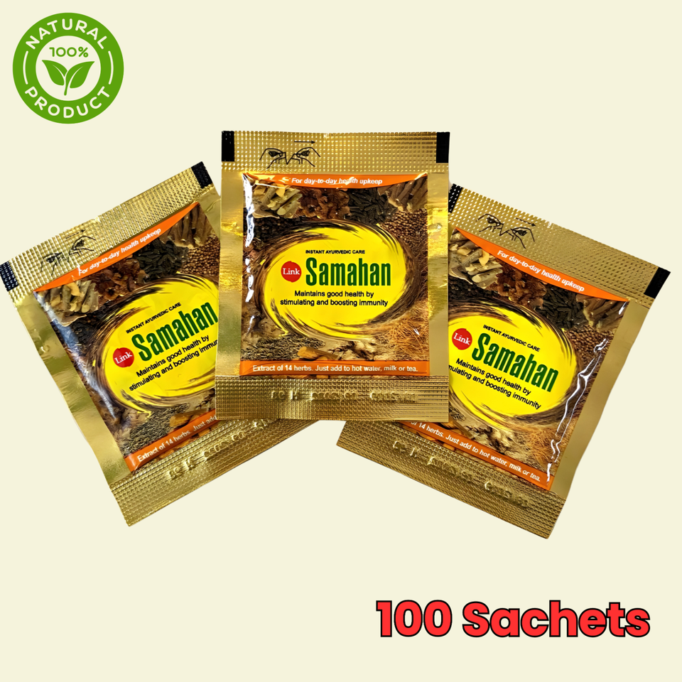 Link Samahan Natural Herbal Tea 100 Sachets Ayurvedic Cough & Cold with ...