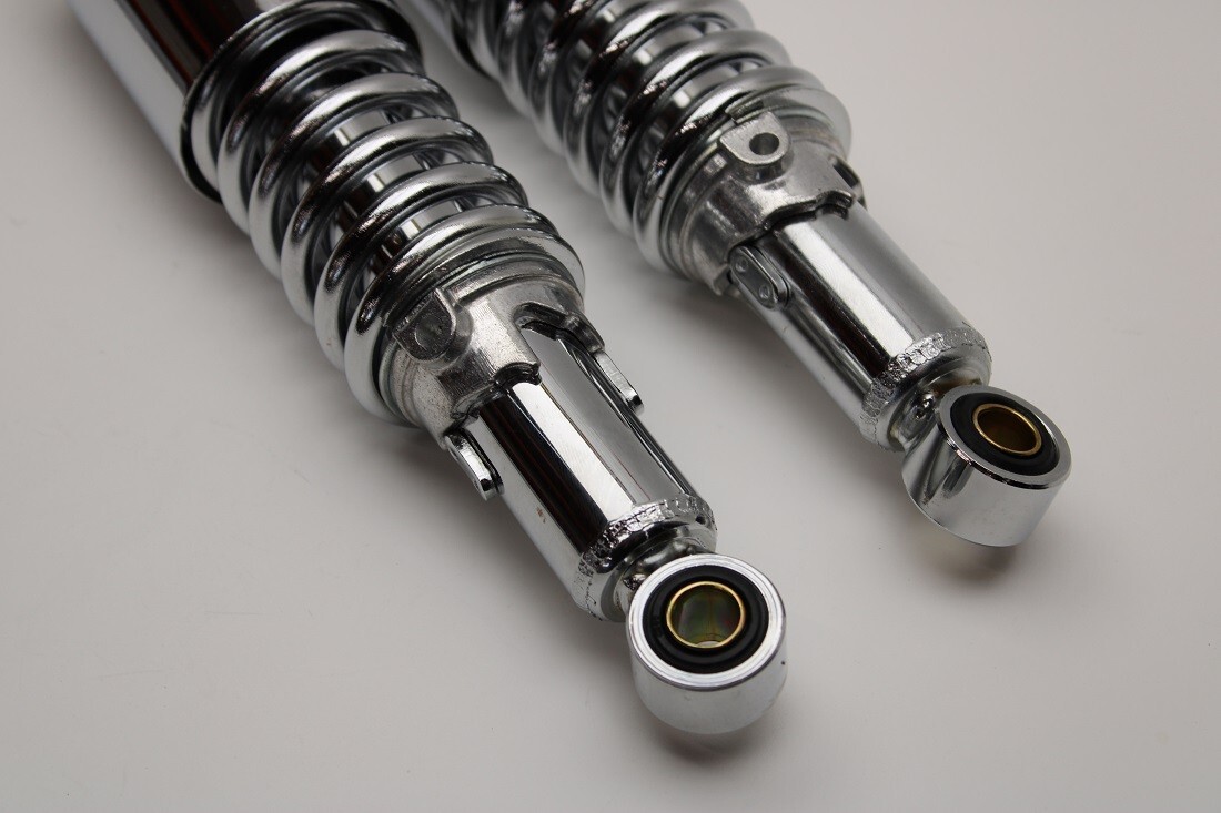 NEW Suzuki GT750 GT550 J K Rear Shocks 100mm Shroud / Shock Absorbers ...