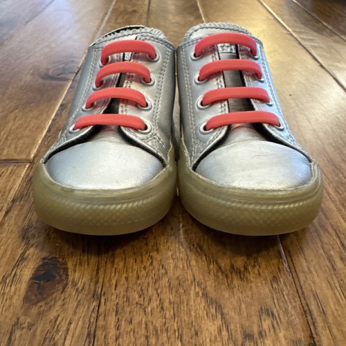 Converse Chuck Taylor Kids Silver Low Top, Size Toddler 8C, 753108c | eBay