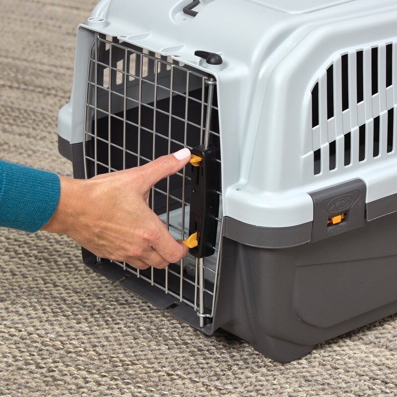 Durable Plastic Cat Carrier W/ Integrated Litter Tray & Scoop Portable ...