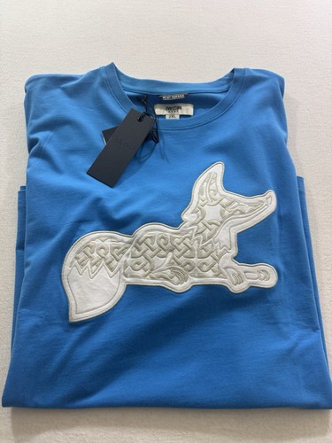 AKOO Evolution Short Sleeve T-Shirt Mens 2XL Blithe Blue Patch Graphic ...
