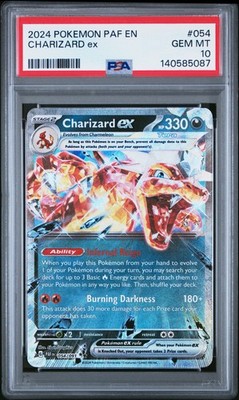 Charizard ex Paf Paldean Fates 054 PSA 10 Pokemon | eBay