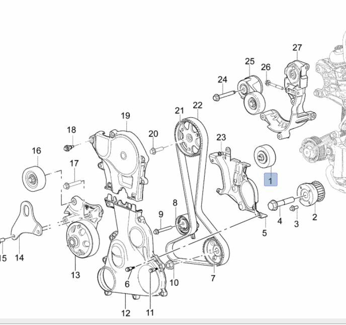94722018 Genuine Holden Drive Belt Idler Pulley RG Colorado Diesel All ...