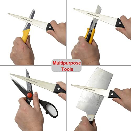 10.6 Inch Diamond Sharpening Rod Sharpening Stone Diamond Fine Tapered ...