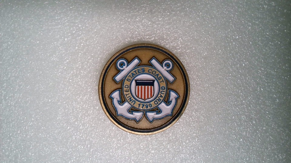 CHALLENGE COIN UNITED STATES COAST GUARD 1790 MASTER CHIEF PETTY ...