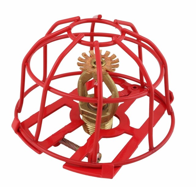 Fire Sprinkler Headguard or Cage Heavy Duty Painted Red - for 1/2" NPT ...