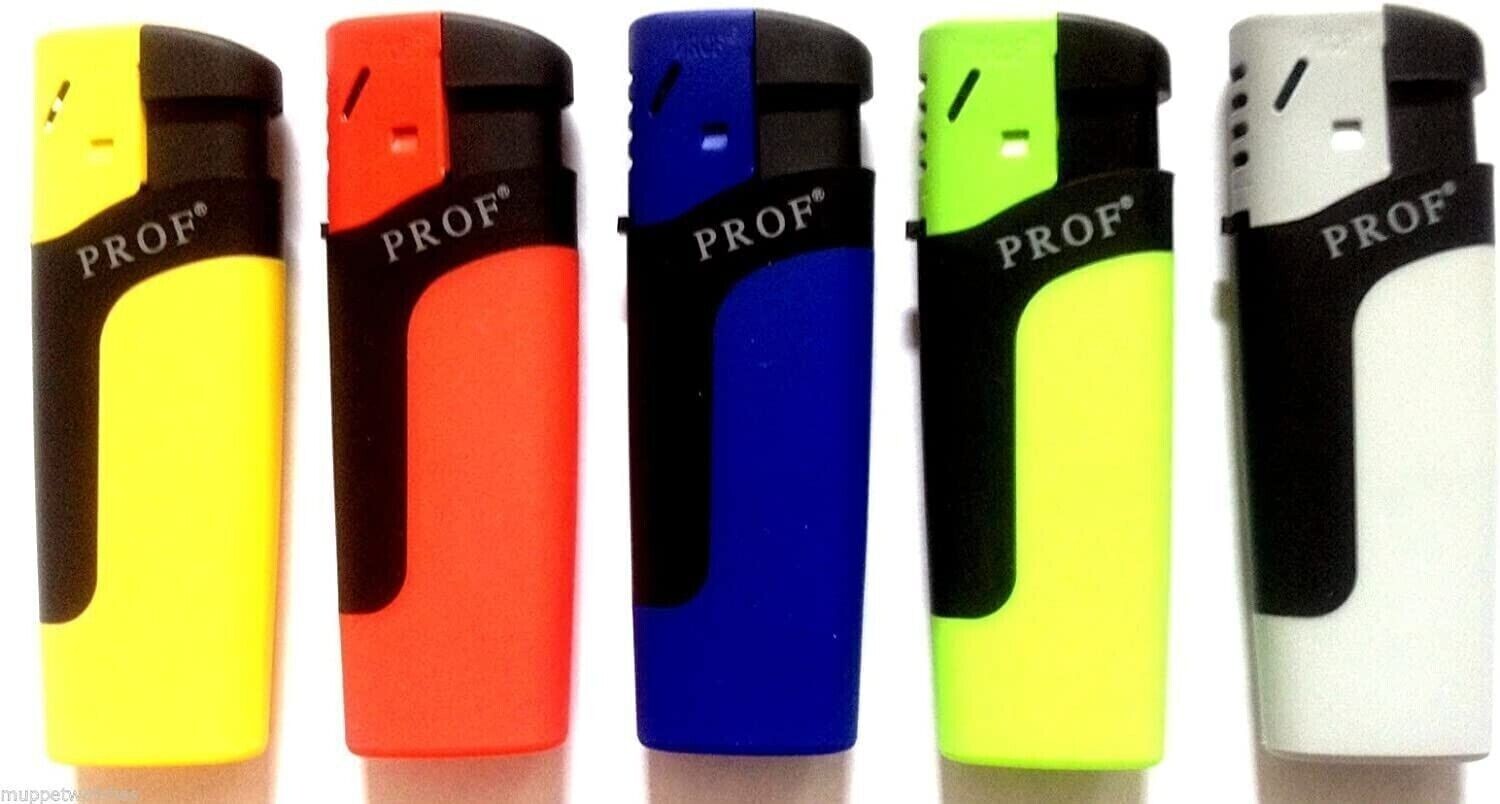 Original PROF Lighters Full Set Windproof Electronic Jet Gas Refillable ...