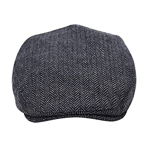 STARANCE Men Hat Wool Blend Newsboy Ivy Hat Tweed Flat 7 1/4 ...