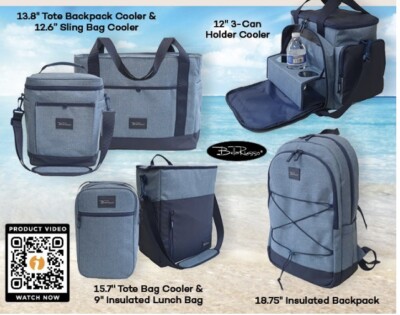 Bella Russo Summer Breeze Collection Backpack Cooler Tote Lunch Bag ...