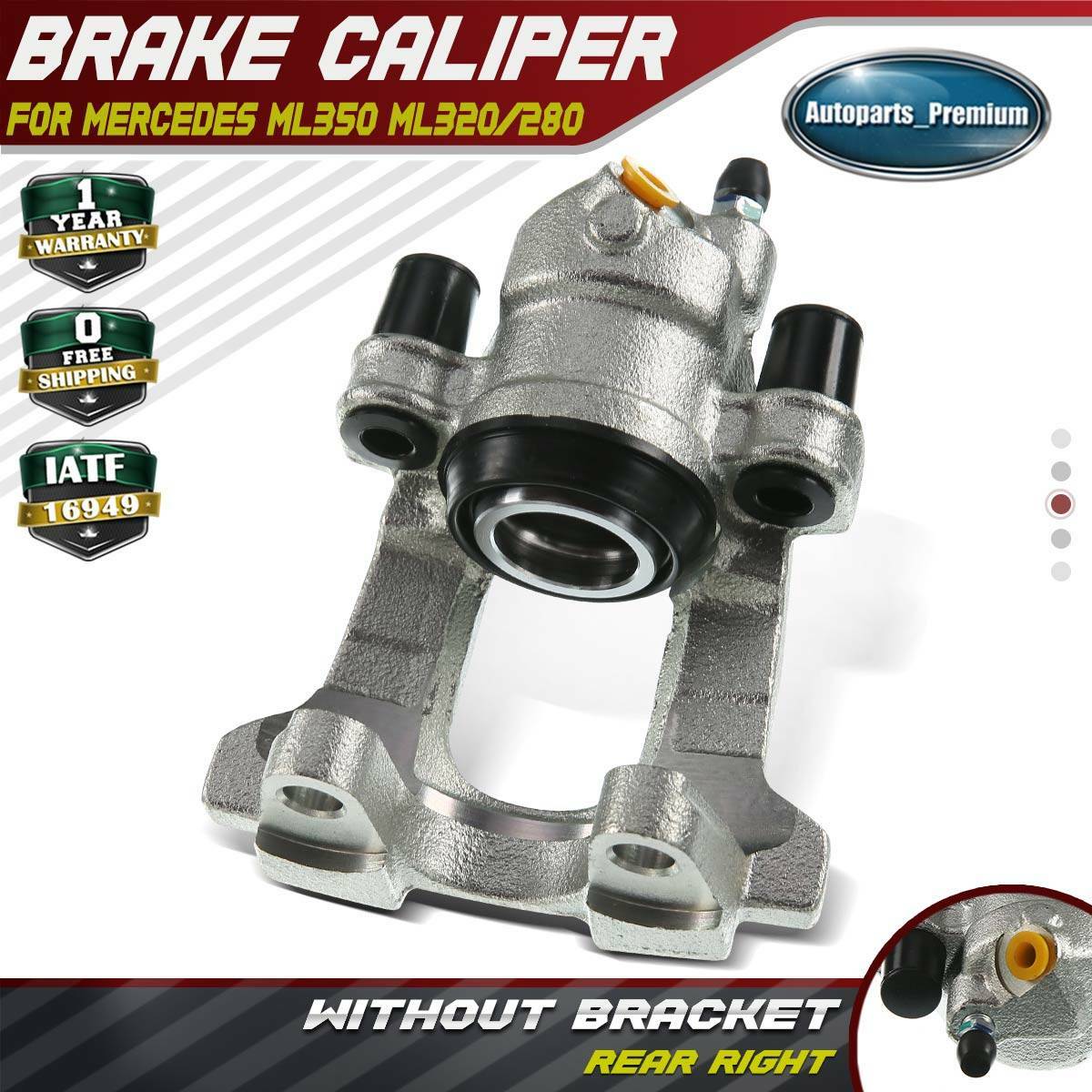 Rear Right Brake Caliper for Mercedes-Benz W164 W251 ML320 ML350 ML450 ...