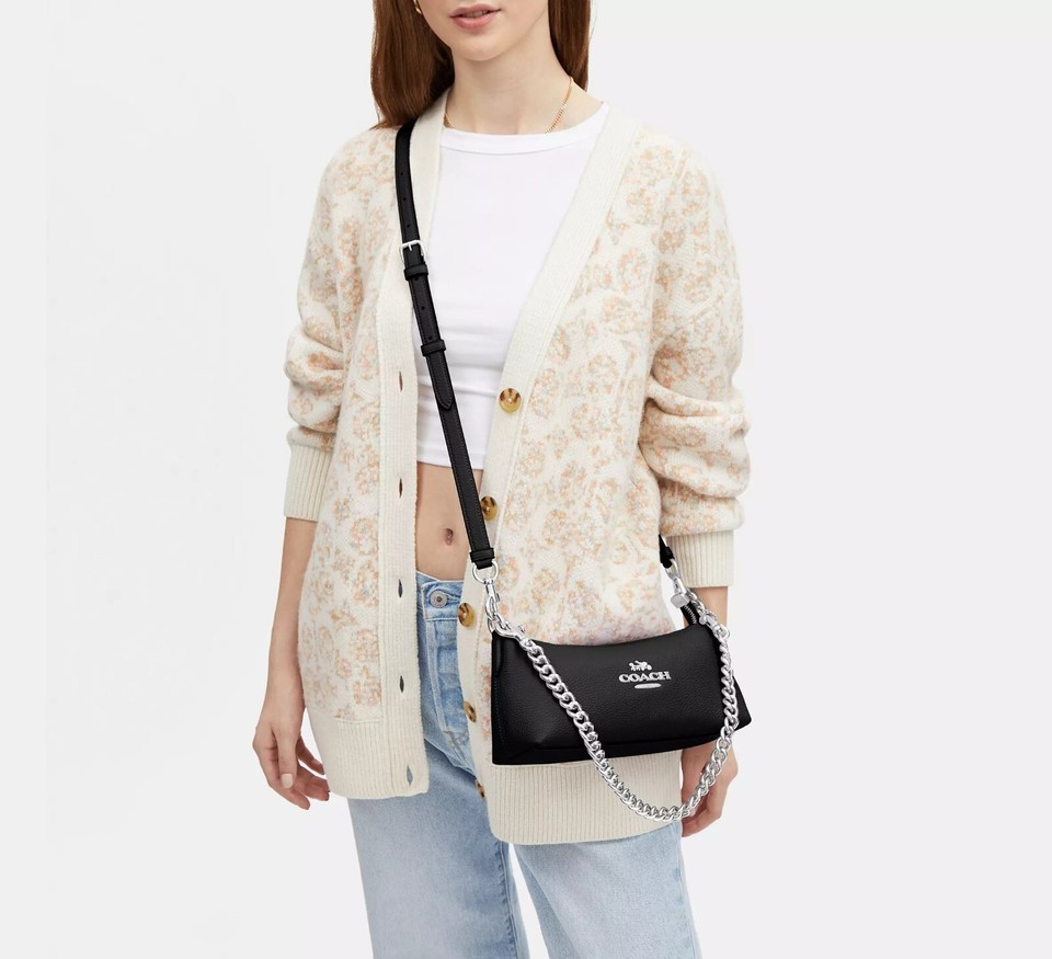 NWT Coach Charlotte Shoulder Bag In Signature Canvas CL656/CL405 | eBay