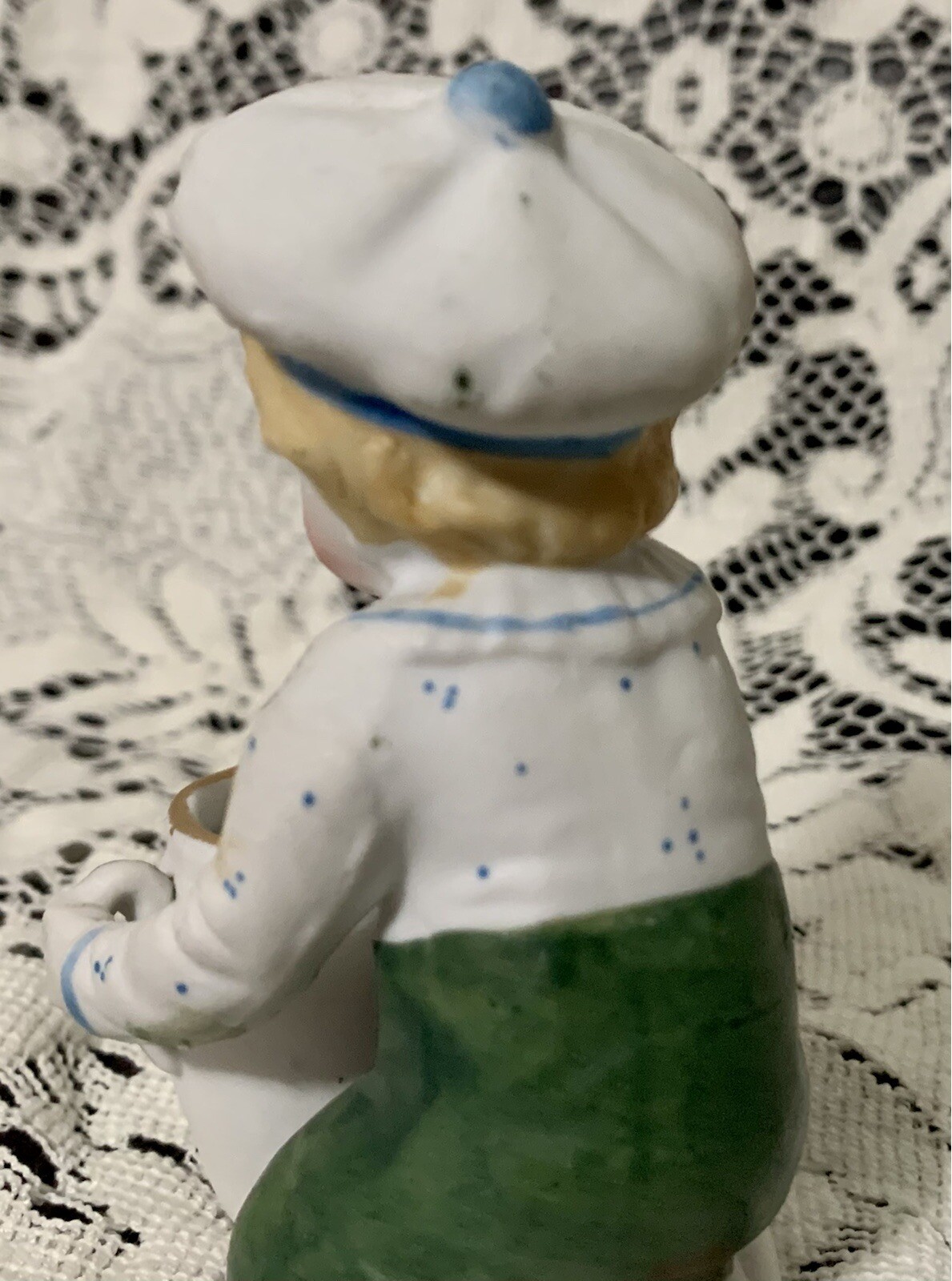 ANTIQUE German Figurine Boy With Bucket | eBay