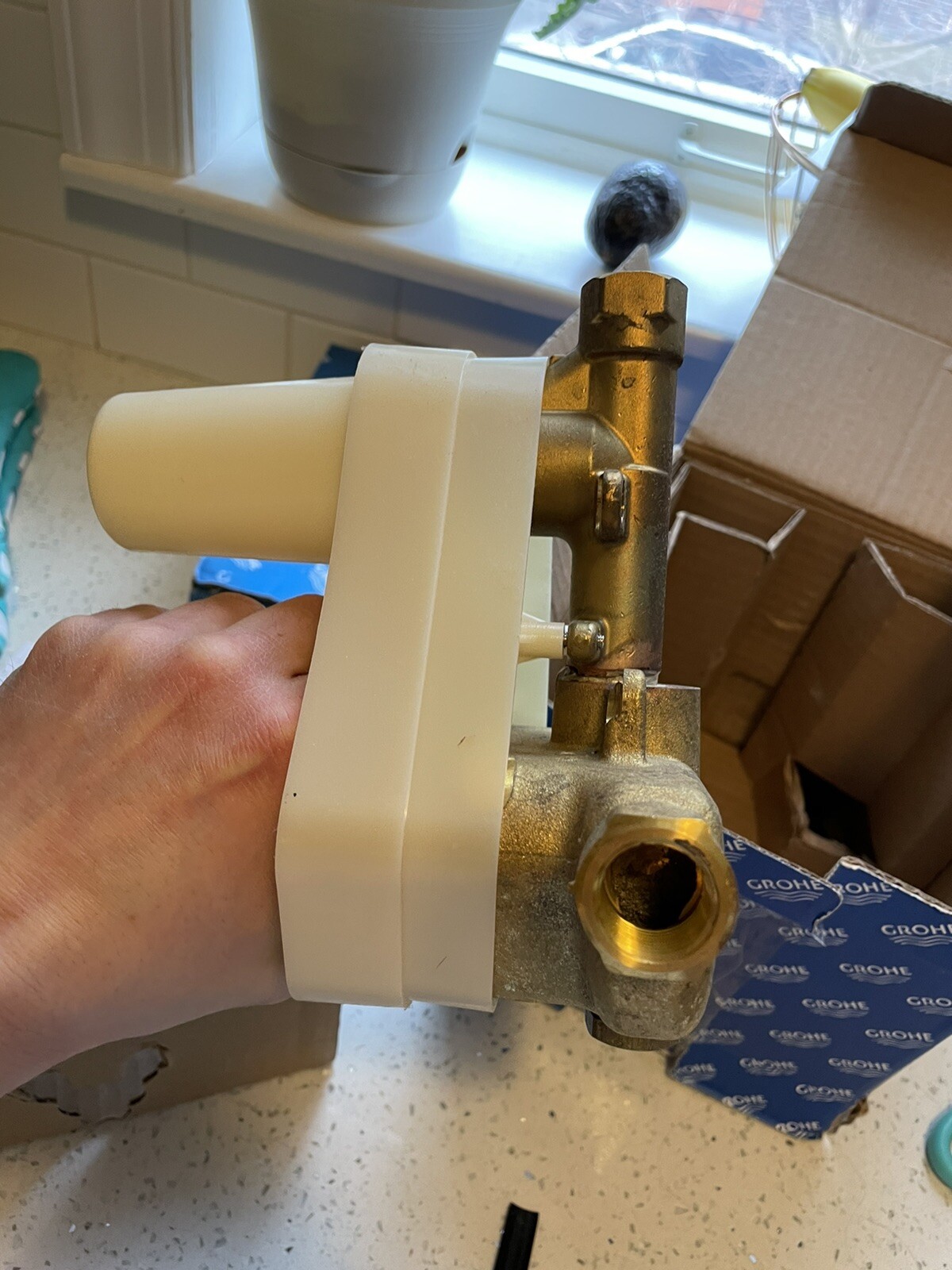 Grohe 34126000 GROHTHERM 1/2-In THERMOSTATIC Shower Mixer Rough-in with ...