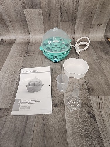 Nostalgia MyMini Premium 7-Egg Cooker w/ Instructions and Recipes ...