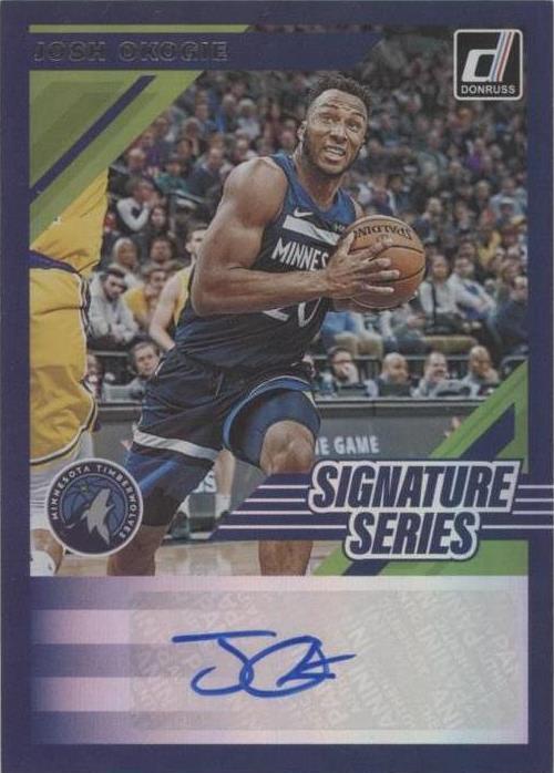 2019-20 Panini Donruss - Signature Series Josh Okogie #SS-JOK (AU) for ...