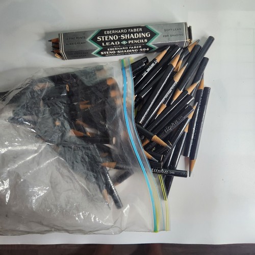 EAGLE ALPHA PENCILS 245 Large Lot (50 Plus) and Eberhard Faber Fine ...