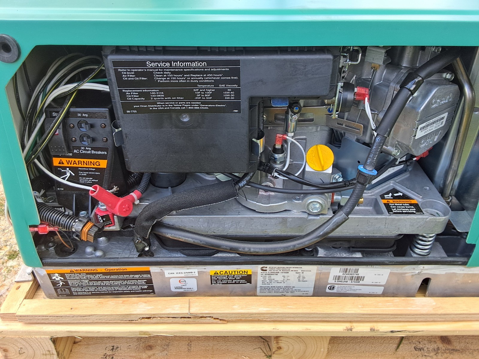 ONAN 5.5 HGJAB GENERATOR. NEW IN BOX! 2024 YEAR MODEL. STILL UNDER WARRANTY | eBay