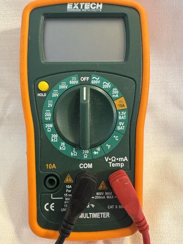 EXTECH MN35 Digital Multimeter CAT II 600V Measurement 1999 LCD | eBay