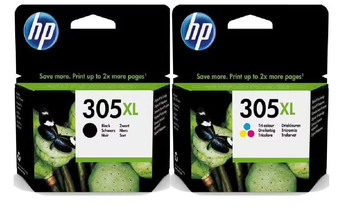 HP 305XL, Black/Tri-Colour Original Ink Cartridges 6ZA94AE 2 Pack Inks ...