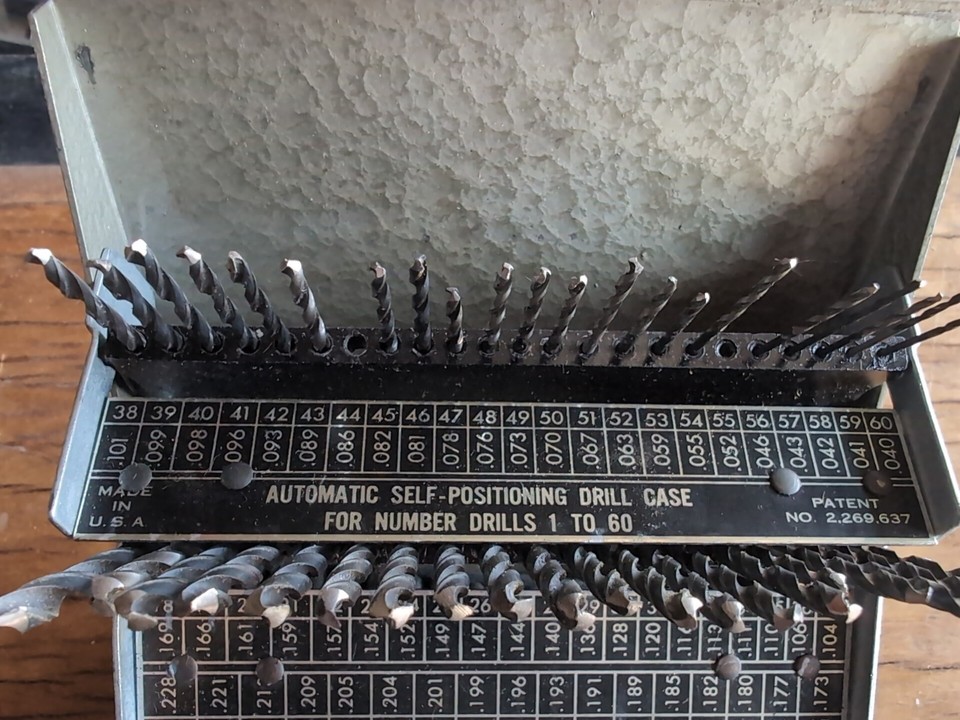 Vtg Metal Craftsman Automatic Self-Positioning Drill Index Box Case 58/ ...