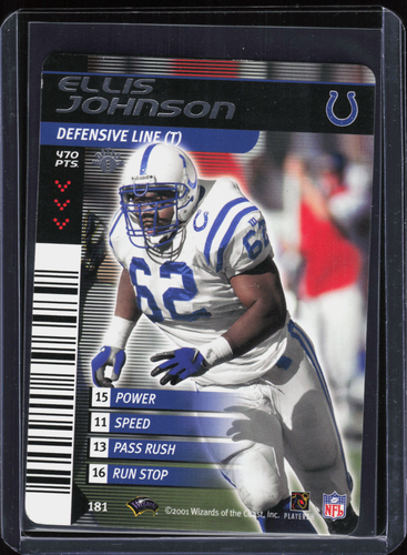 2001 NFL Showdown 1st Edition #181 Ellis Johnson | eBay