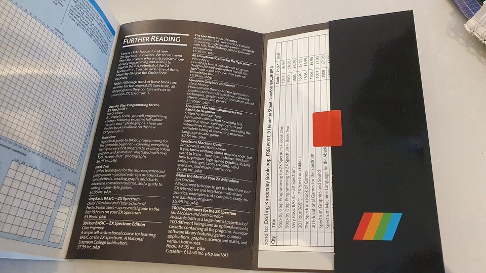 ZX Spectrum + User Guide Manual Book Sinclair ZX Spectrum Plus + AC ...