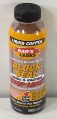 Bar's Leaks 1109 Block Seal Liquid Copper Intake & Radiator Stop Leak ...