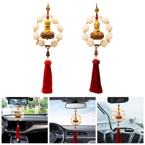 Car Rearview Mirror Pendant Versatile Easy to Hang,Feng Shui Tassel ...