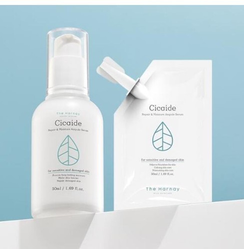 The Harnay Cicaide Repair & Moisture Ampule Serum 50ml+Refill 50ml Set ...