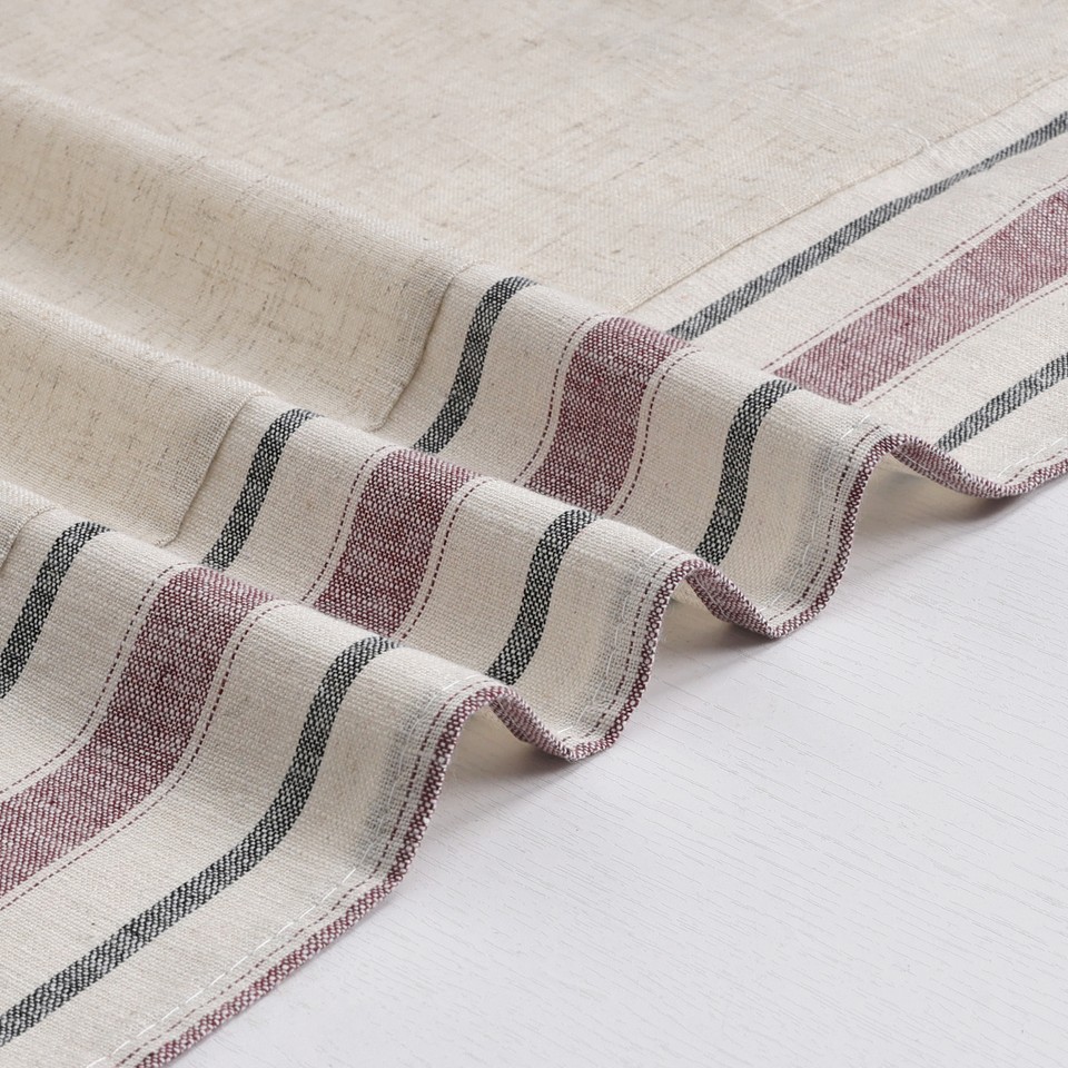 2X Short Curtains Cafe Kitchen Small Flax Net Curtain Valance Window ...