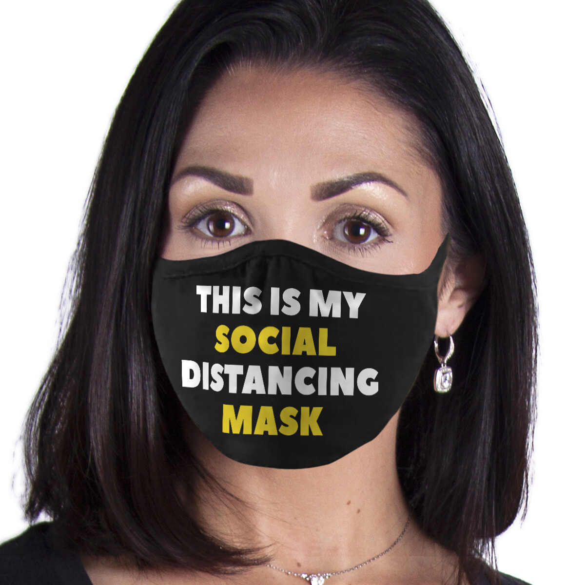 Distancing design FACE MASK Reusable Washable Unisex Face Cover Cloth ...