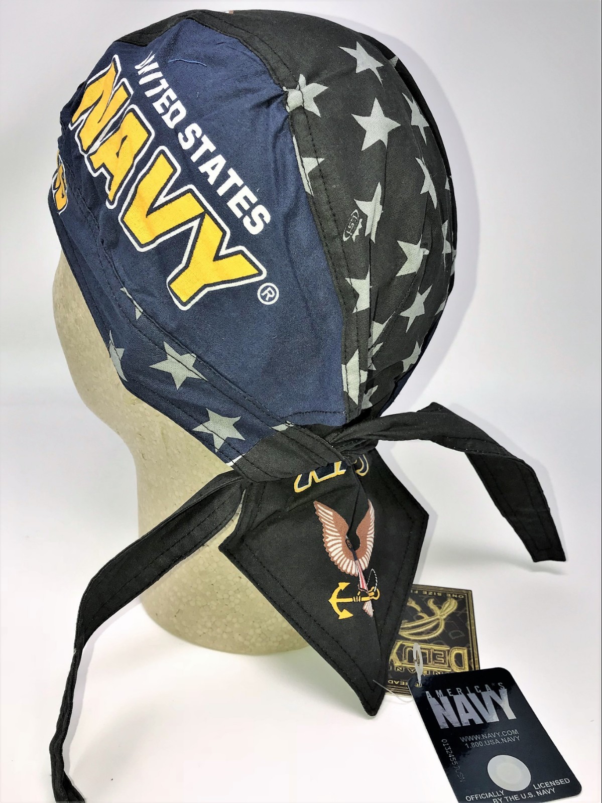 USN Navy Military Doo Rag Head Wrap Skull Cap Durag Sweatband Combat ...