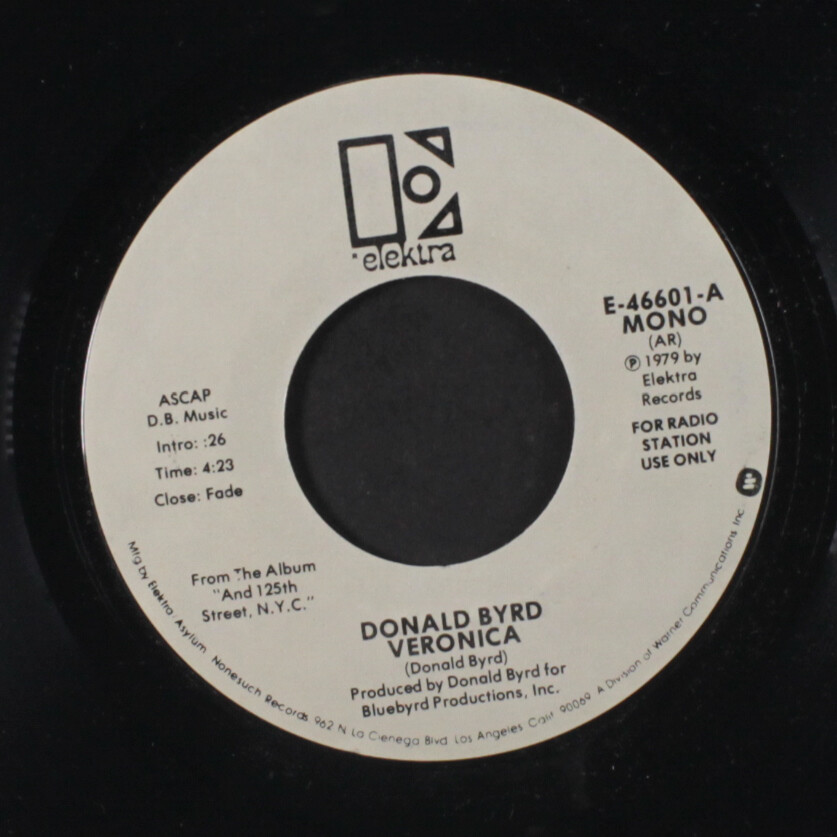 DONALD BYRD: veronica / mono ELEKTRA 7" Single 45 RPM | eBay