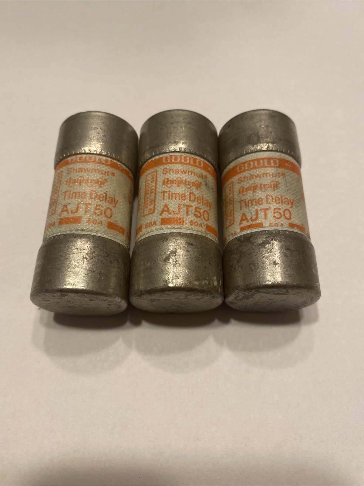 Tested Lot Shawmut AJT50 - 50 Amp Fuses Bussmann Class J 600V | eBay