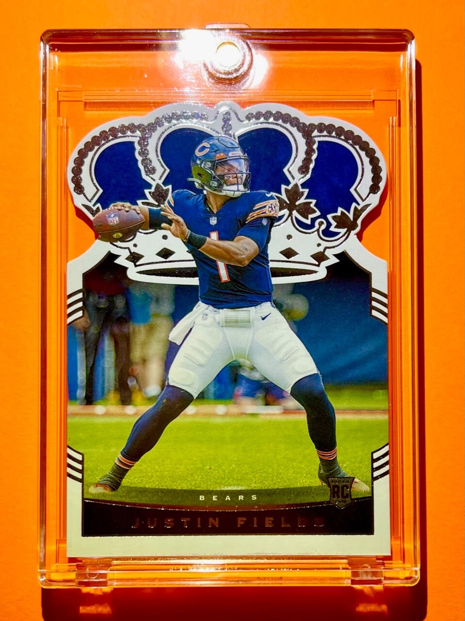 Justin Fields MINT ROOKIE CARD 2021 PANINI CHRONICLES CROWN ROYALE ...