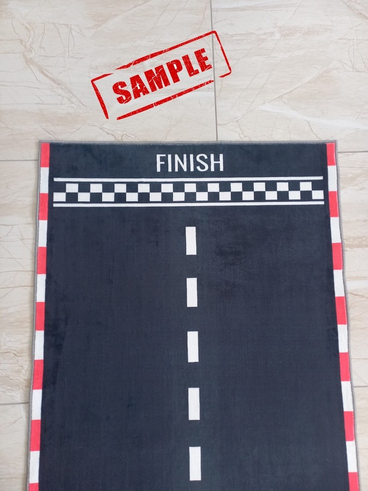 Race Track, Race Track Rug,Start Line,Finish Line,Hallway Rug,Long ...