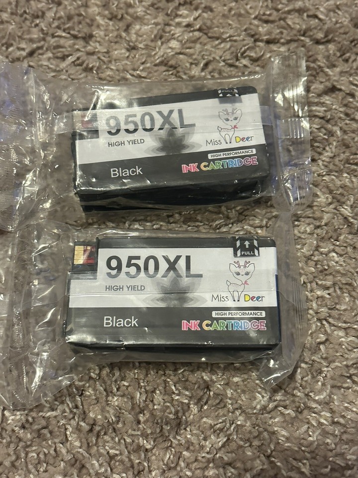 (Lot of 2) Miss Deer 950XL Black Ink Cartridge Replacements | eBay