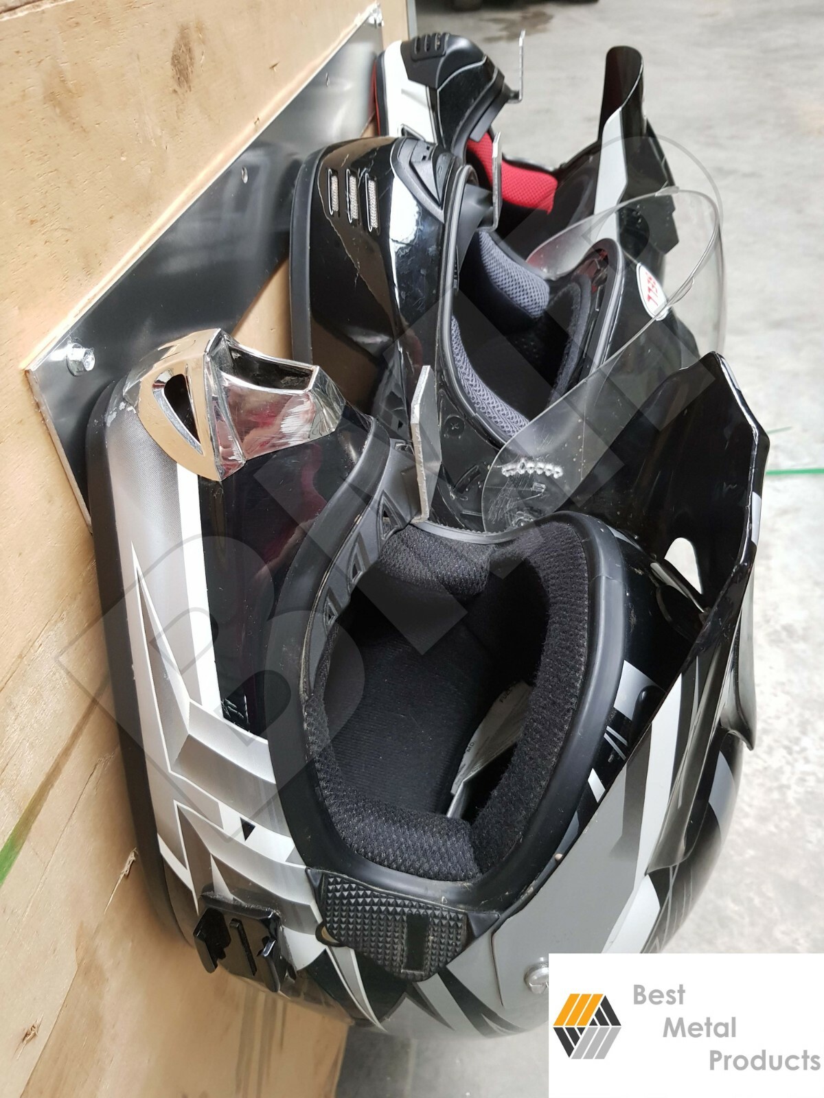 3-Hook Helmet Hanger Rack Holder Storage Enclosed Race Trailer 1100121 ...