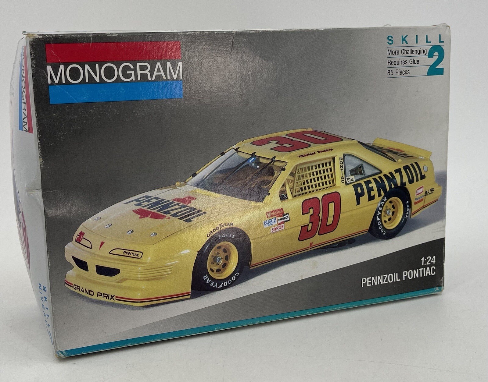 Monogram Pennzoil Pontiac Race Car 1/24 Scale Model Kit # 2939 *Open ...