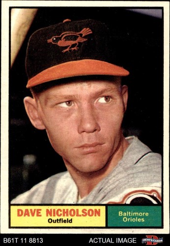 1961 Topps #182 Dave Nicholson Orioles RC 8 - NM/MT | eBay