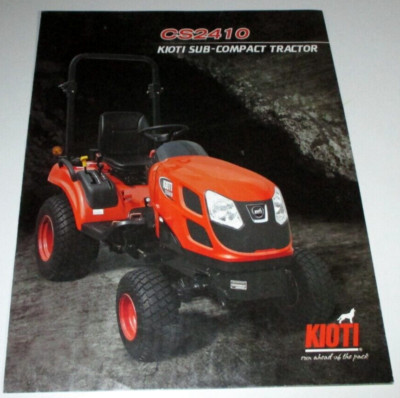 Kioti CS Series CS2410 Sub Compact Tractor Sales Brochure Literature ...