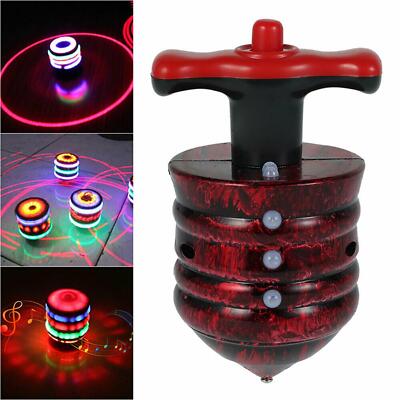 SUPER Spinning Top Gyro Spinner Laser LED Music Flash Light Kids Toys ...